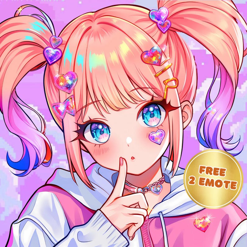 Custom Anime Character PFP: Twitch Profile Icon Commission - Etsy