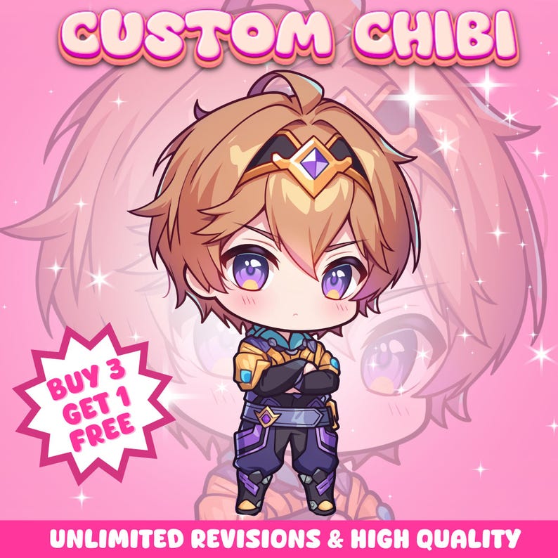 Custom Chibi Art: Anime Pfp, Twitch Icon (digital) - Etsy