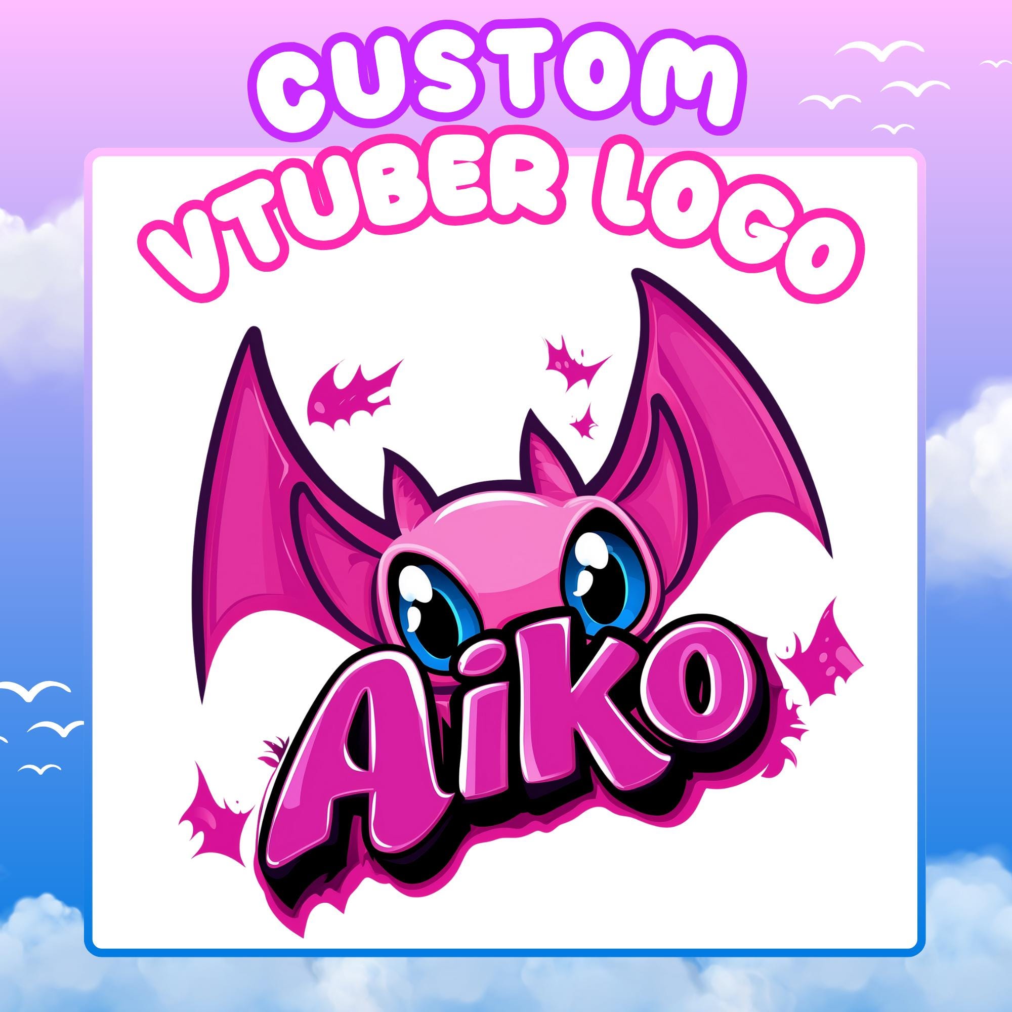 Custom Cute Vtuber Logo | Vtuber Logo, Custom Vtuber Logo Commission ...