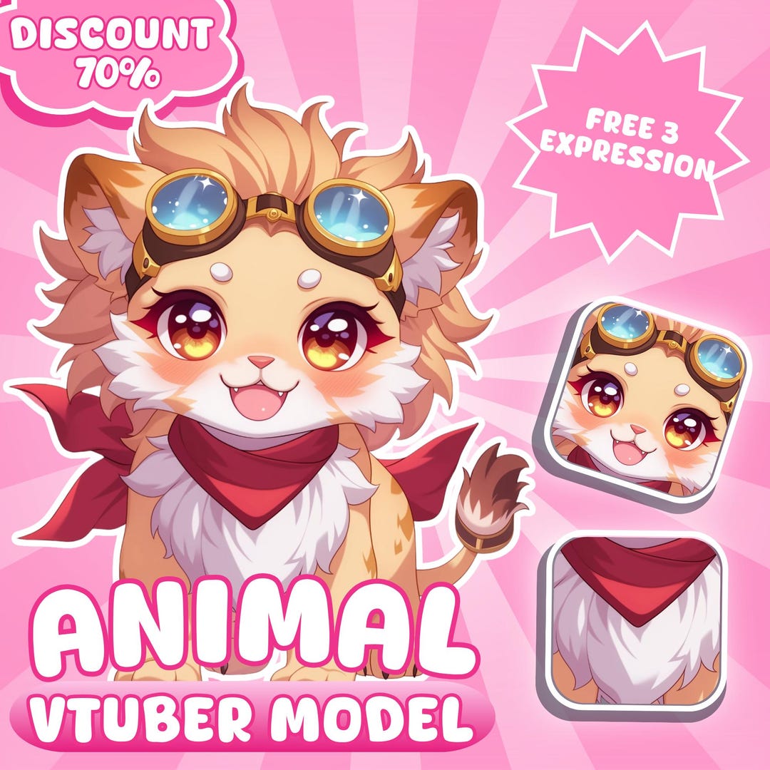 Custom Vtuber Pet Model, Live 2D Character for Streaming & Content ...