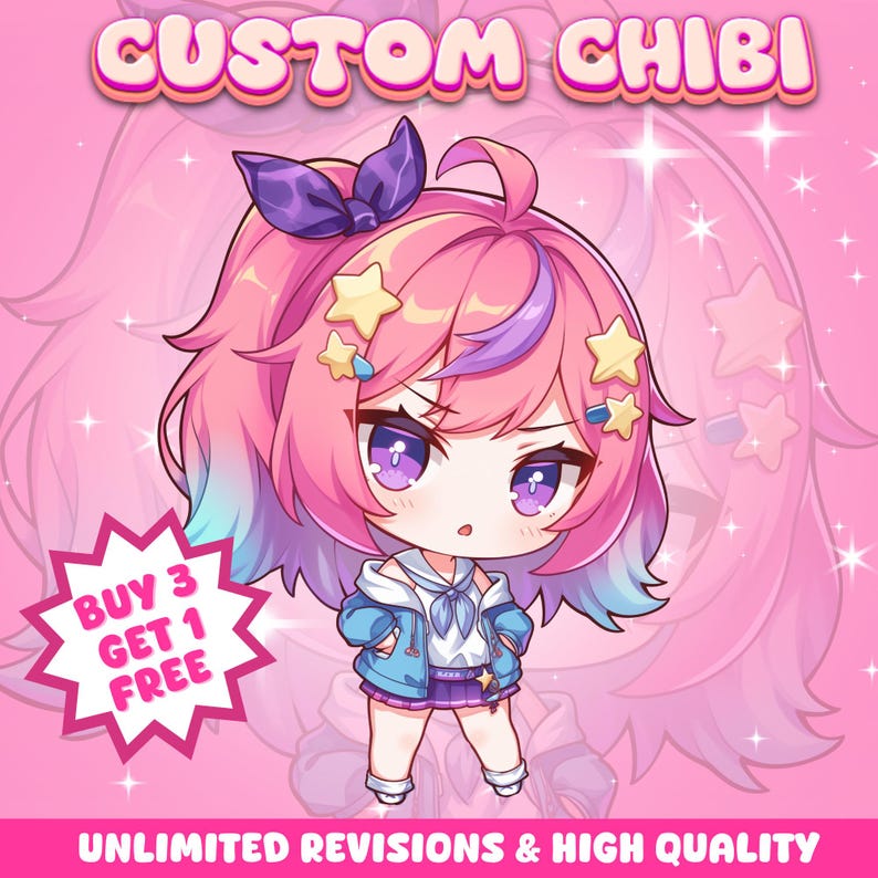 Custom Chibi Art: Anime Pfp, Twitch Icon (digital) - Etsy