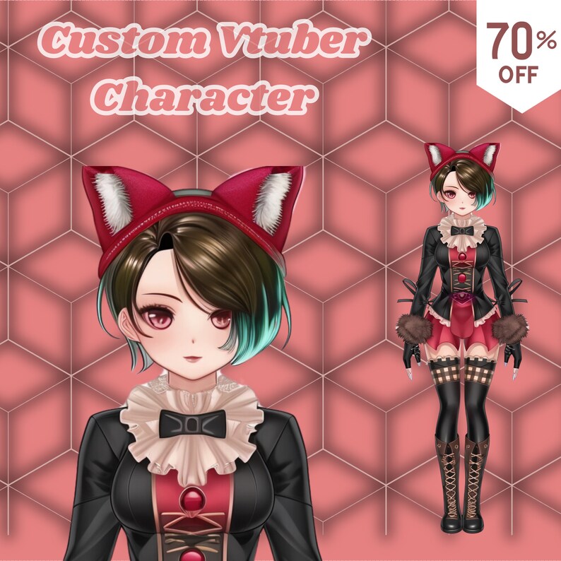 Custom Vtuber or Live2d Model Commission for Commercial Use or Rigging ...