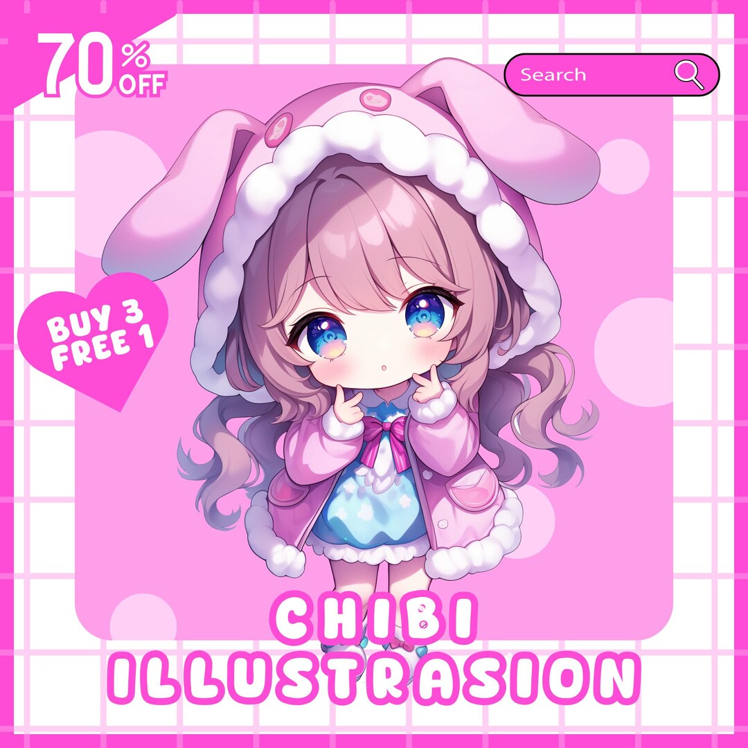 CUSTOM CHIBI | Chibi Character | Chibi PNG | Chibi Illustration | Chibi ...