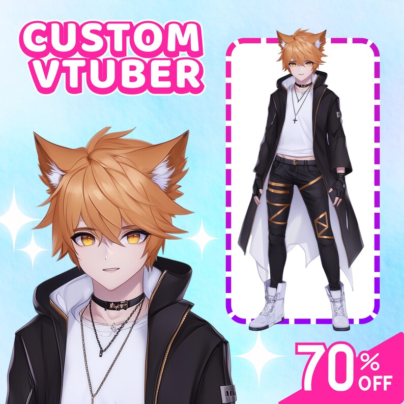 Custom Vtuber or Live2d Model Commission for Commercial Use or Rigging ...