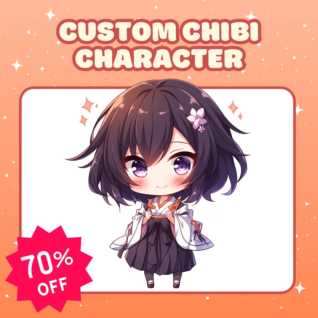 CUSTOM CHIBI CHARACTER, Chibi Anime Style, Custom Chibi Commission ...