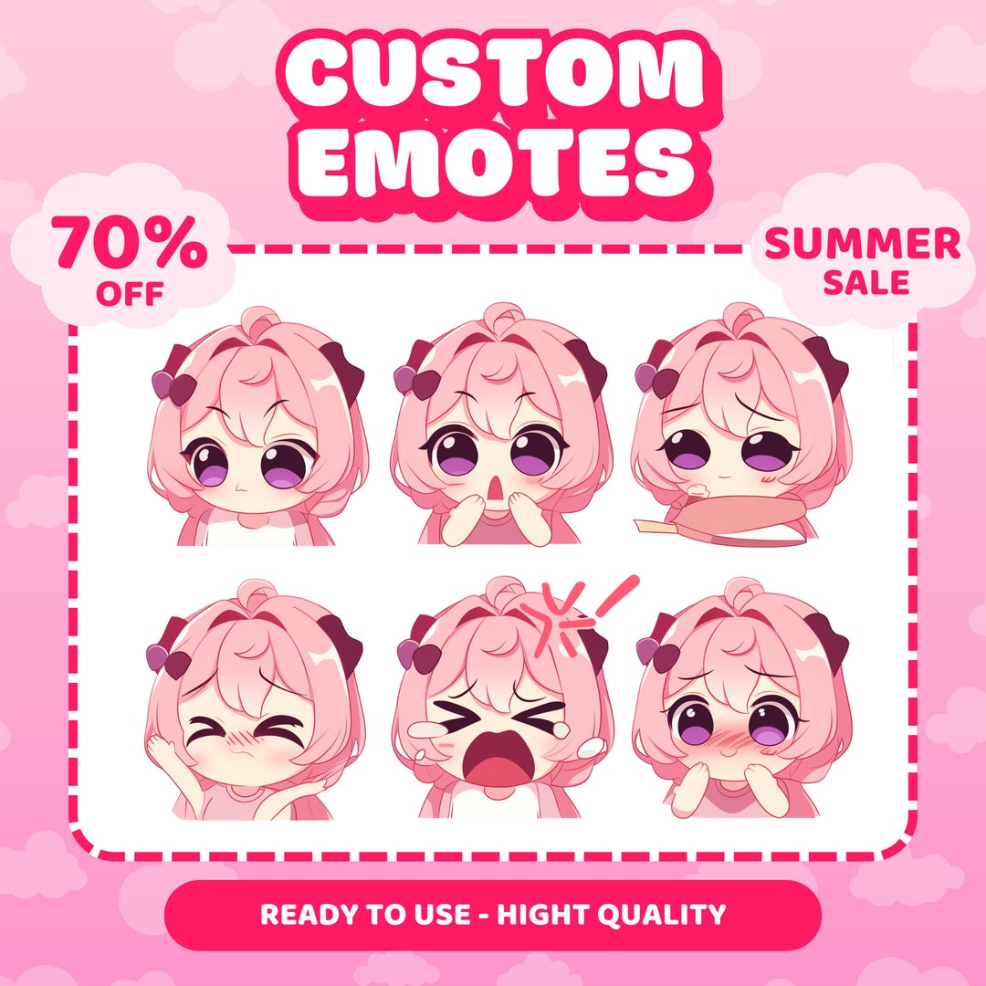 Custom Emotes, Twitch Emotes, Anime Emotes, Chibi Emotes, Kick ...