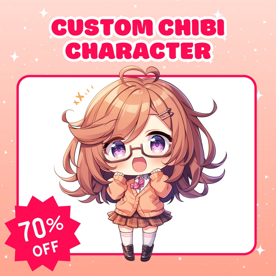 Custom Couple Chibi, Chibi Character, Chibi Commission, Chibi Anime ...