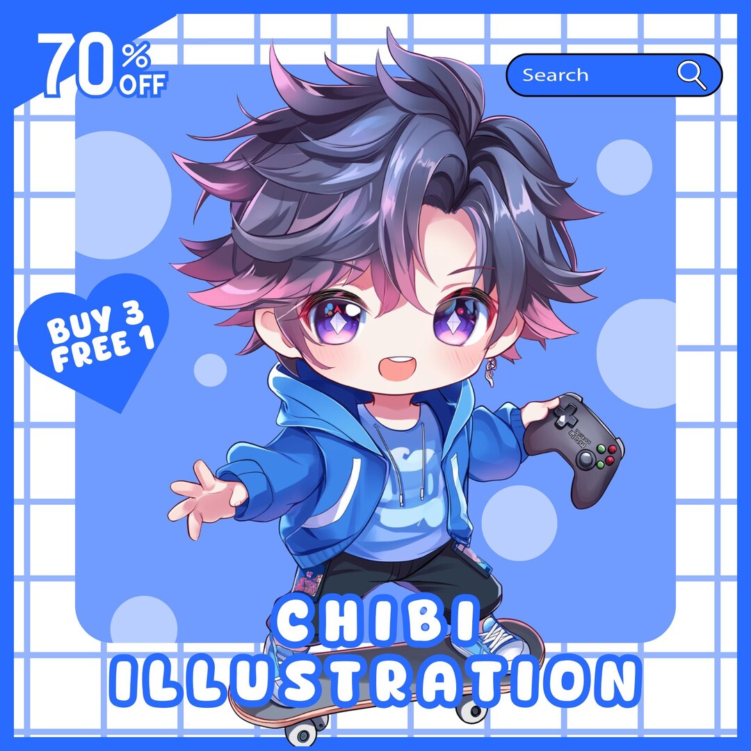 CUSTOM CHIBI CHARACTER, Couple Chibi, Cute Chibi, Chibi Fanart, Chibi ...