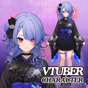CUSTOM VTUBER Model for Commercial Use Live 2D Vtuber Vtuber Assets ...
