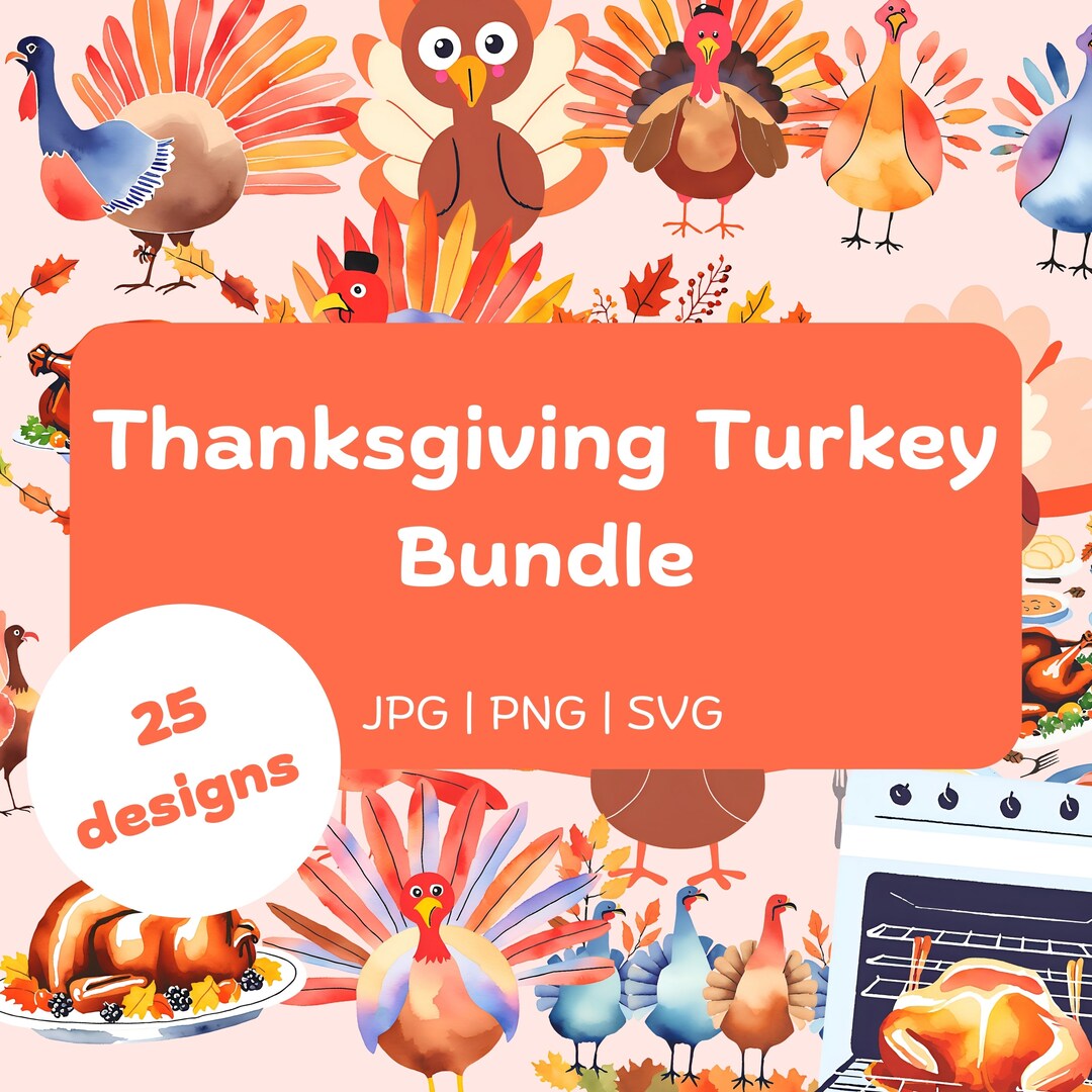 Thanksgiving Turkey SVG | Turkey SVG | Thanksgiving Clipart | Svg | Png ...