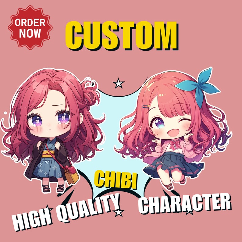 CUSTOM CHIBI, Chibi Character,chibi Emotes, High Quality Customchibi ...