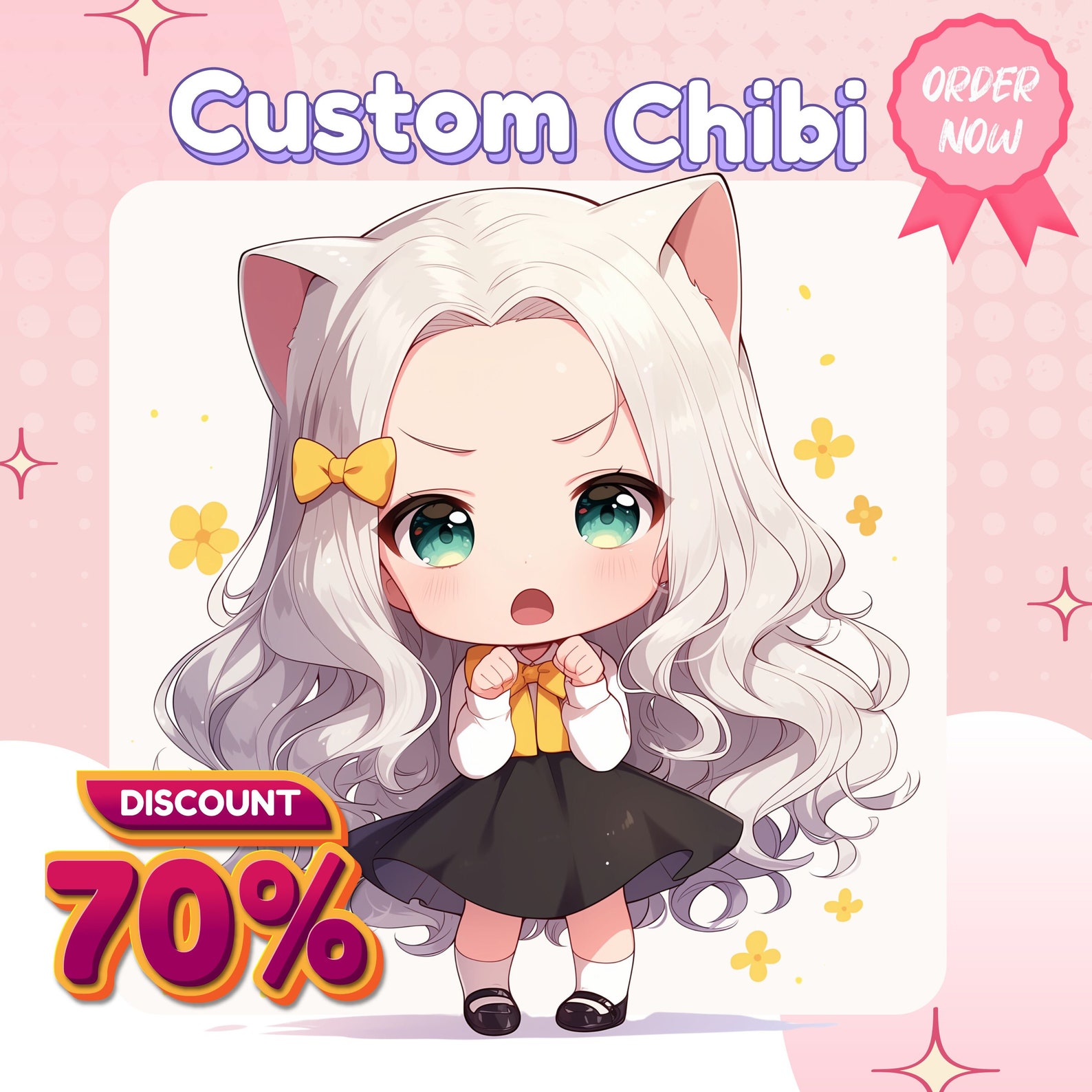 CUSTOM CHIBI, Chibi Character, Chibi Emotes, High Quality, Anime Art ...