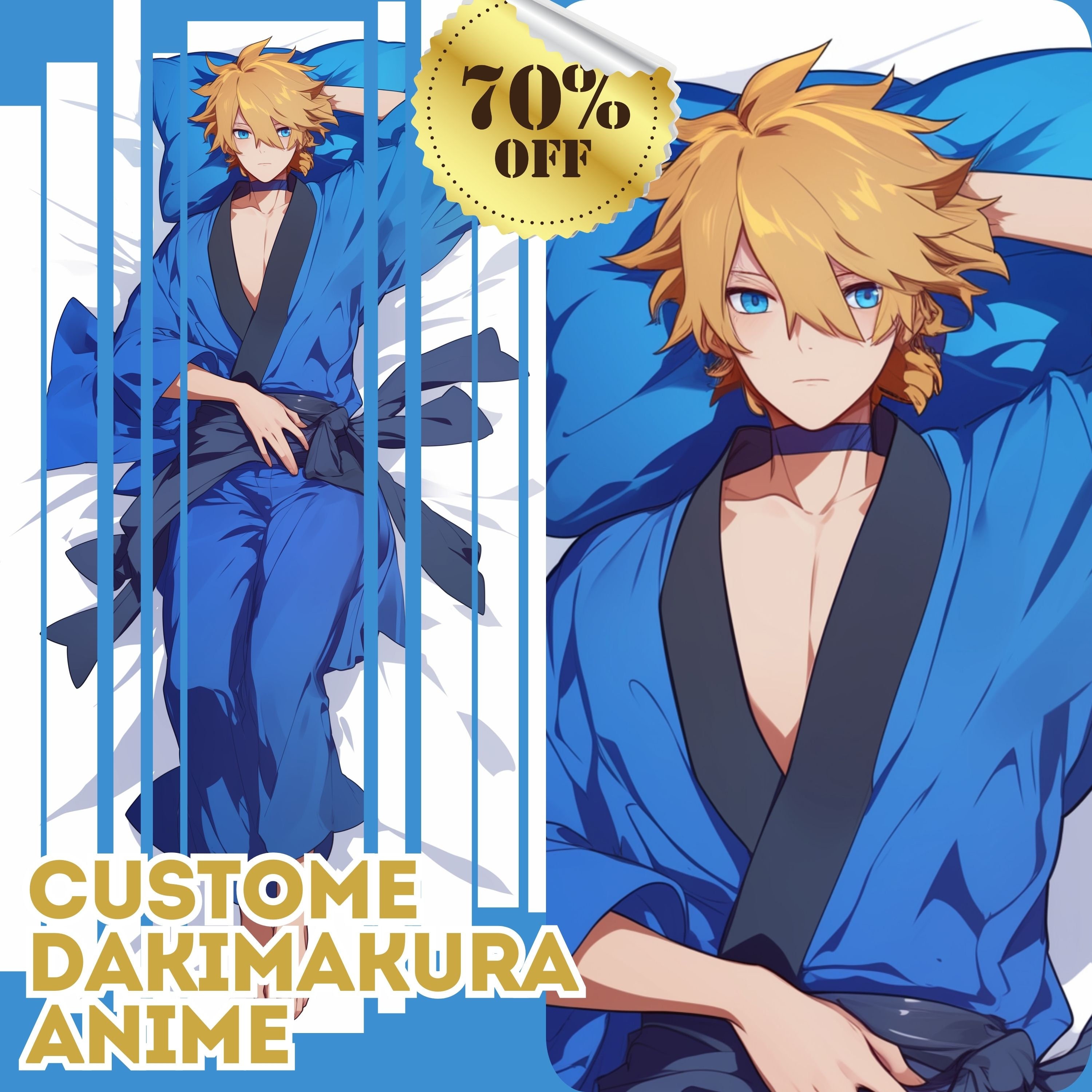 Custom Drawing Anime Art Dakimakura Body Pillow Cover Waifu Vtuber ...