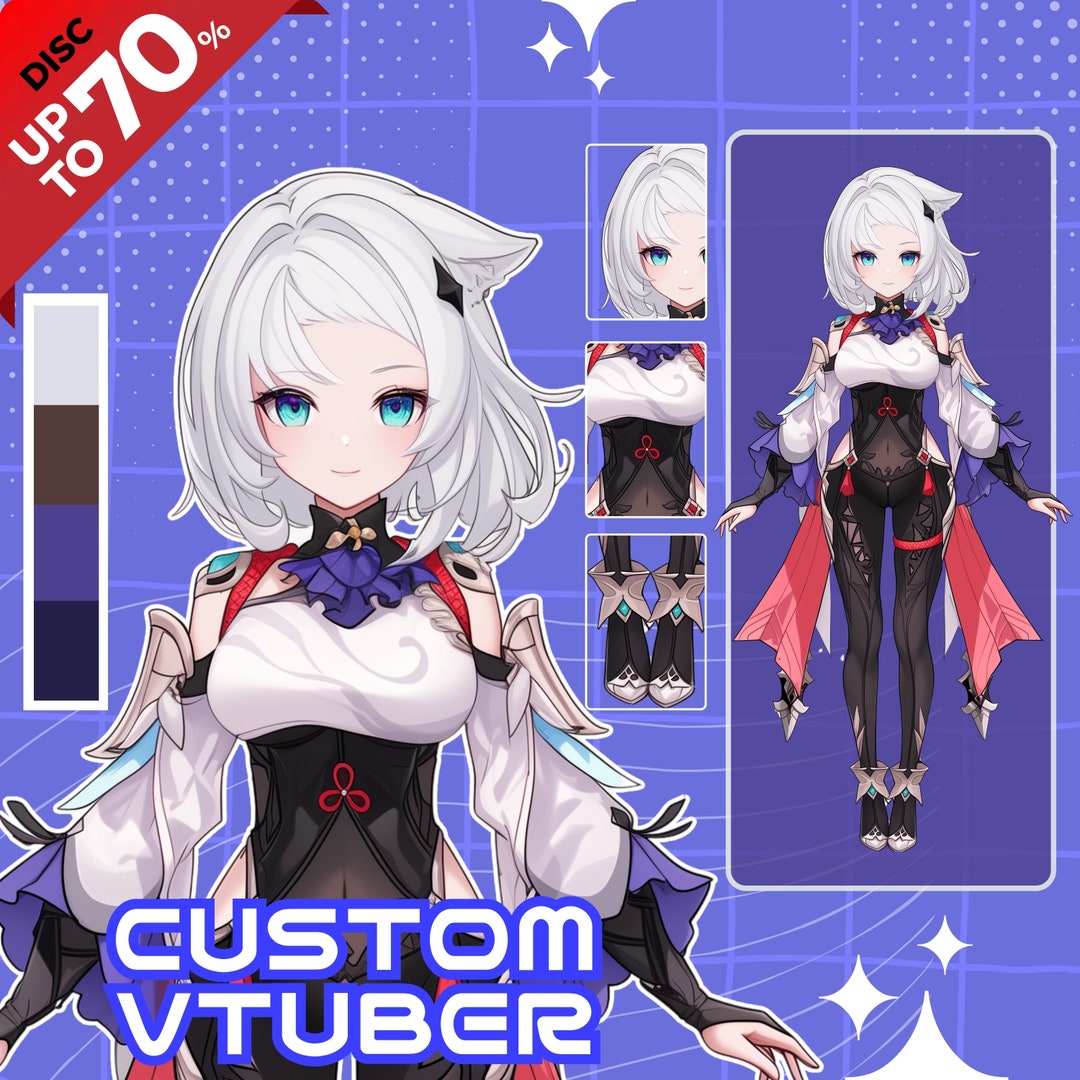 CUSTOM Vtuber Model, Live 2D Vtuber Model, Vtuber Assets, Live2d ...