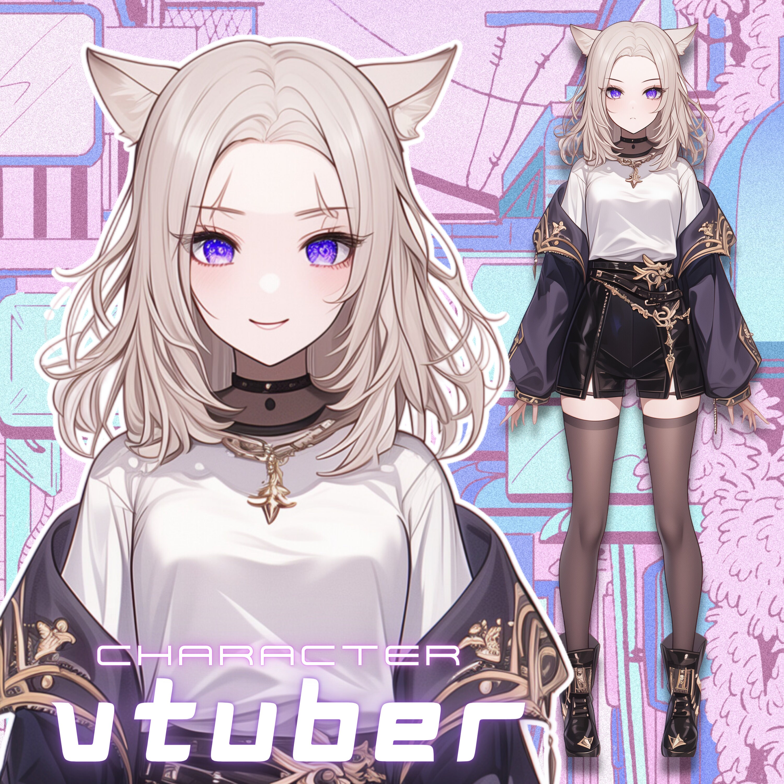 CUSTOM Vtuber Model, Vtuber Model, Vtuber Character, Vtuber Design ...