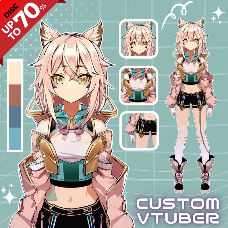 Anime Vtuber Model, Live2d Commission, Live2dmodel, Anime Character ...
