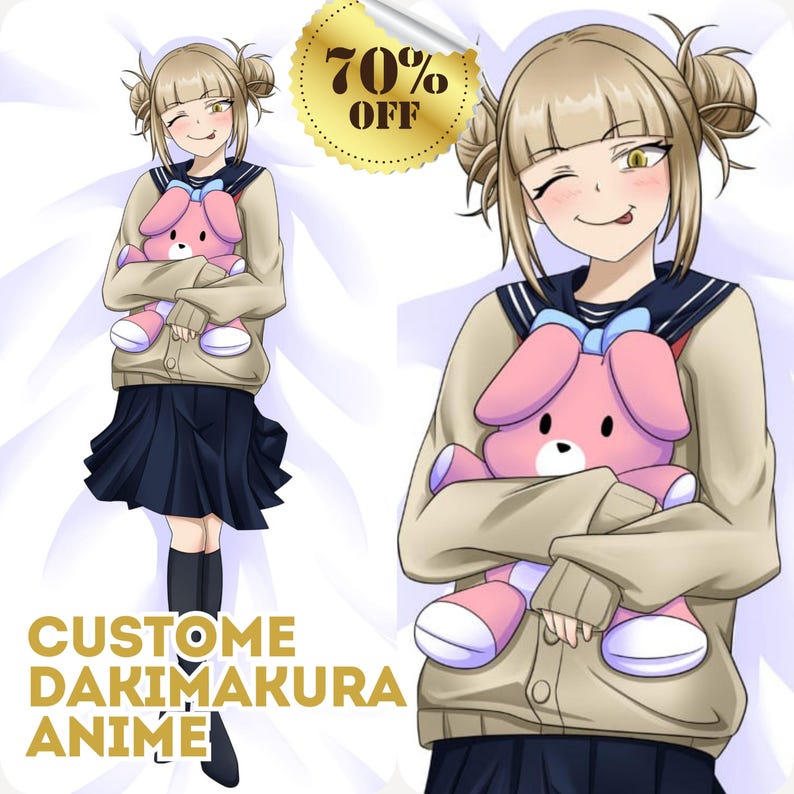 Custom Drawing Anime Art Dakimakura Body Pillow Cover Waifu Vtuber ...
