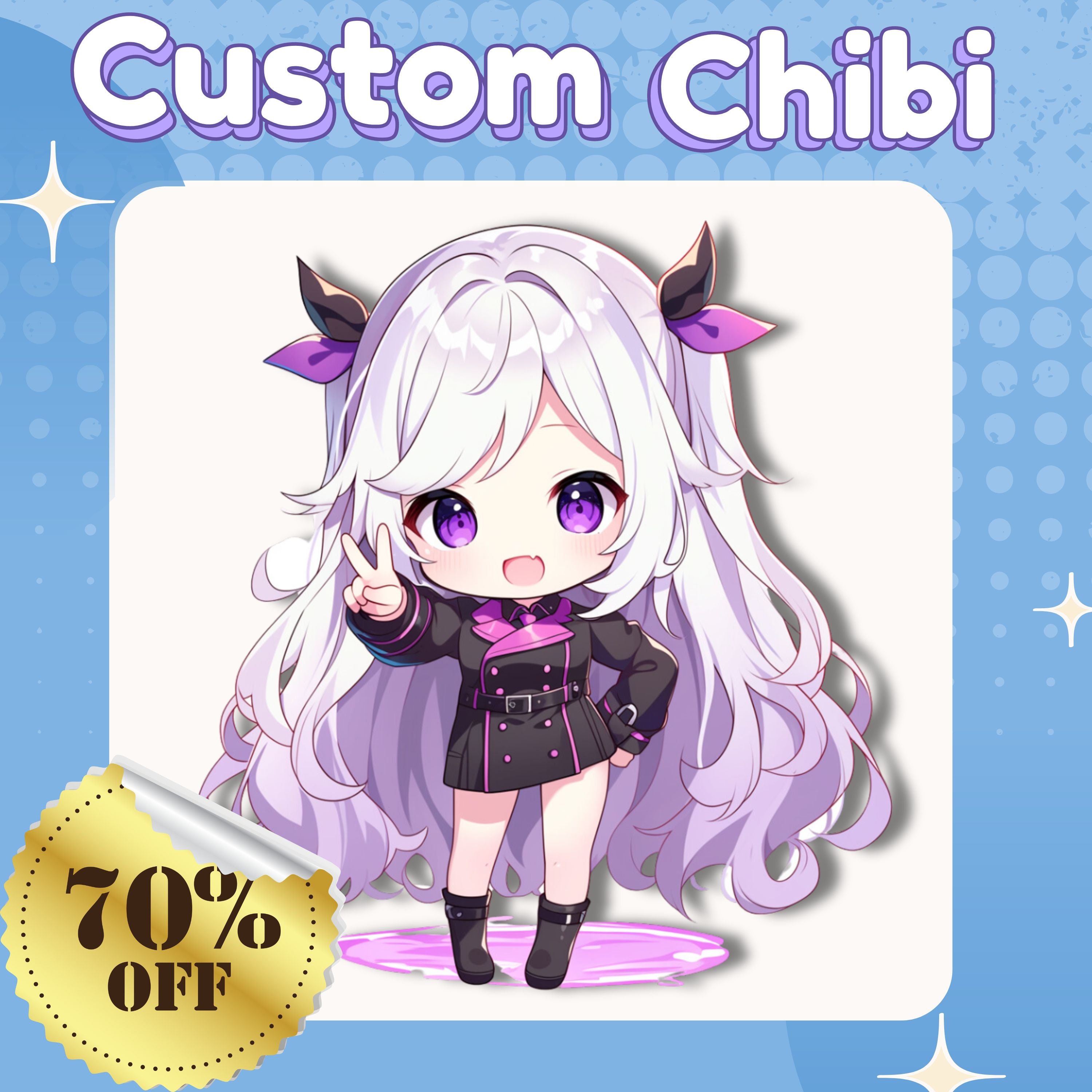 CUSTOM CHIBI, Chibi Character, Chibi Emotes, High Quality, Anime Art ...