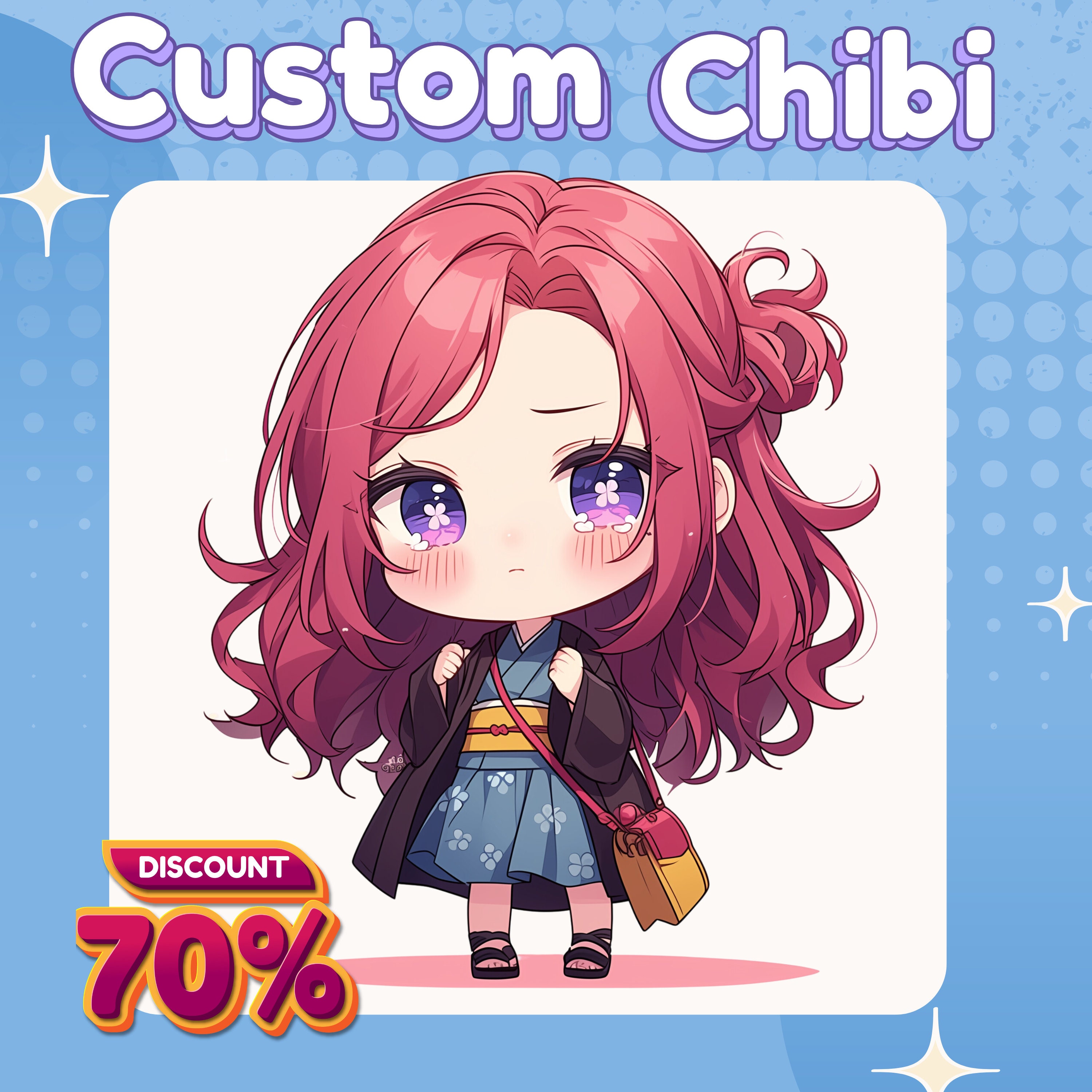 CUSTOM CHIBI, Chibi Character, Chibi Emotes, High Quality, Anime Art ...