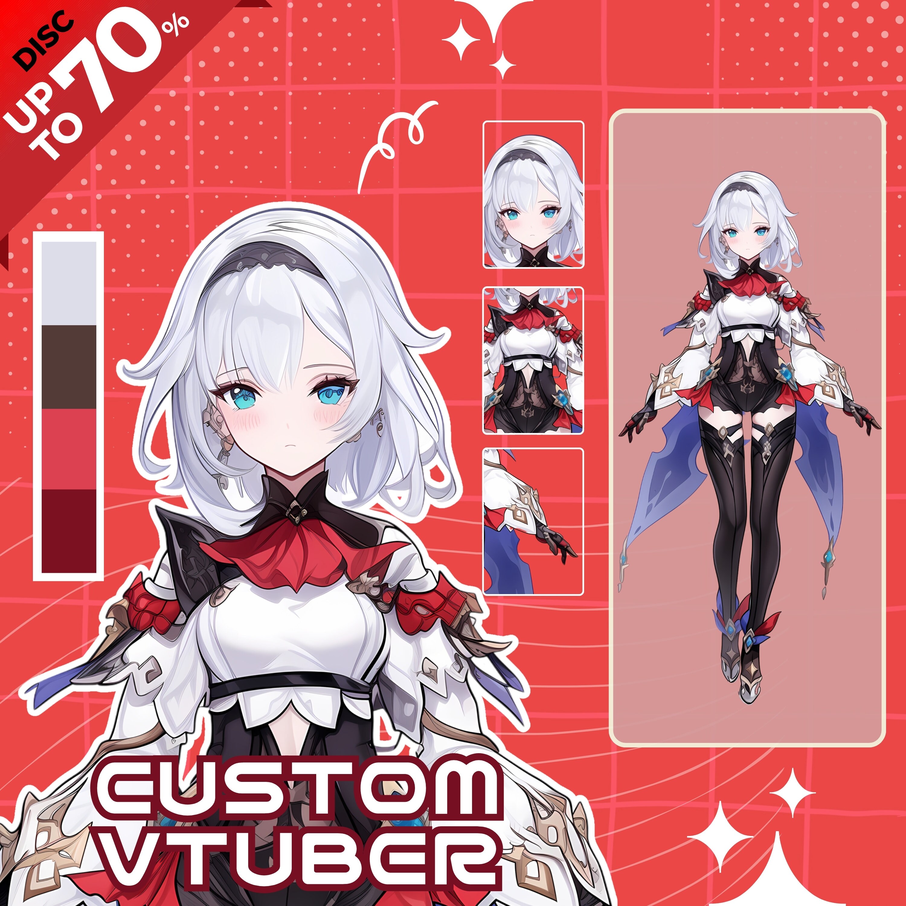 CUSTOM Vtuber Model, Live 2D Vtuber Model, Vtuber Assets, Live2d ...