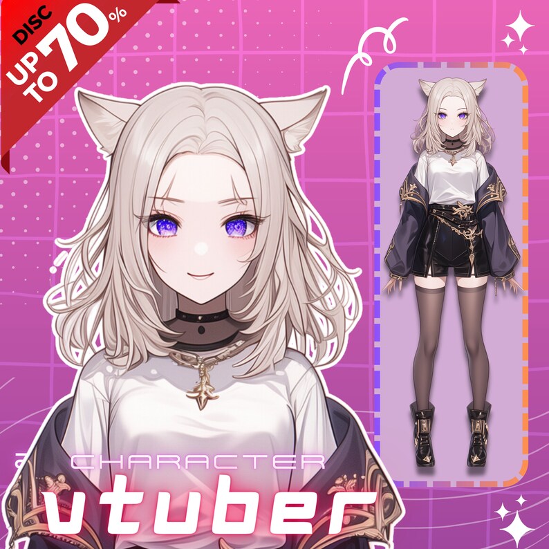 Anime Vtuber Model, Live2dmodel, Anime Character Streamer, Live2d ...