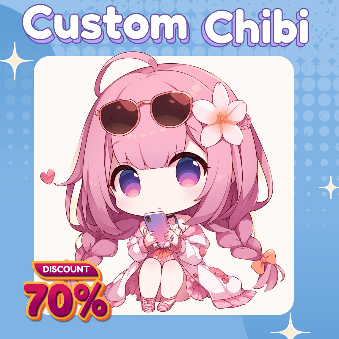 CUSTOM CHIBI, Chibi Character, Chibi Emotes, High Quality, Anime Art ...