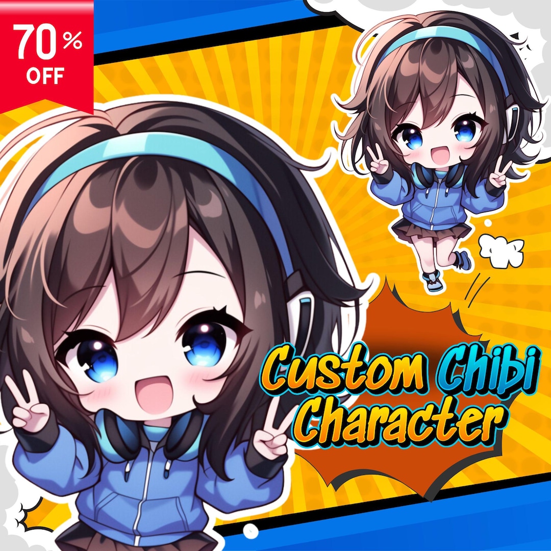 CUSTOM CHIBI Custom Chibi Anime, Chibi Character, OC, Chibi Emotes ...