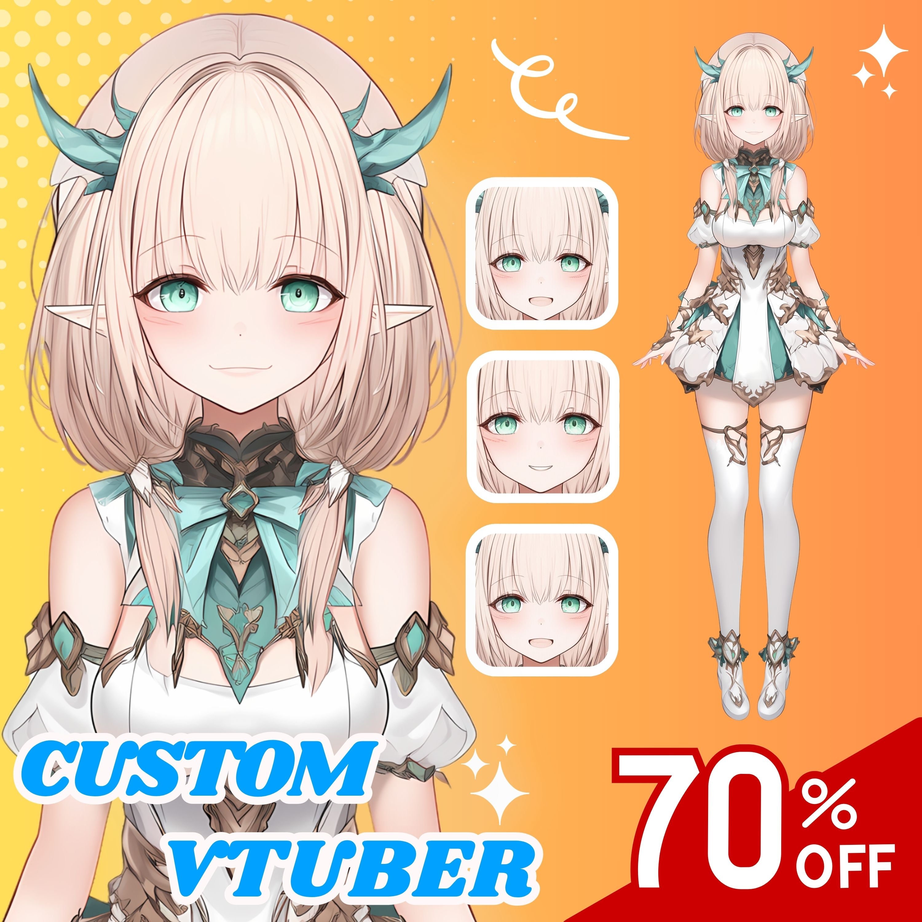 Anime Vtuber Model, Live2dmodel, Anime Character Streamer, Live2d ...