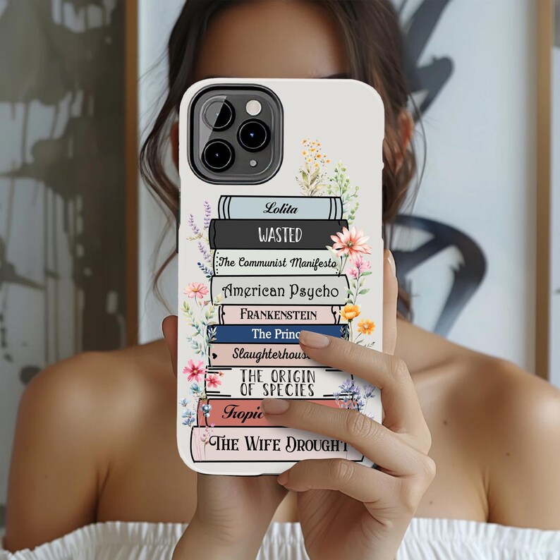 Book Lover Gifts, Personalized Favorite Books Phone Case, Book Lovers ...