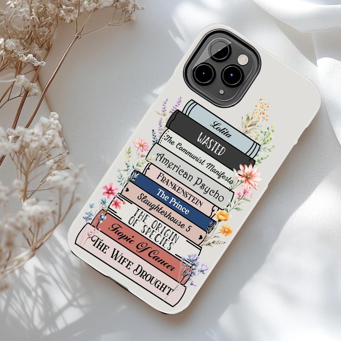 Book Lover Gifts, Personalized Favorite Books Phone Case, Book Lovers ...