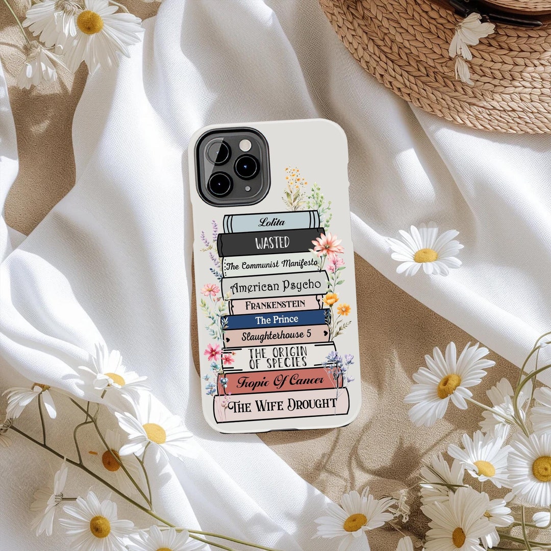 Book Lover Gifts, Personalized Favorite Books Phone Case, Book Lovers ...