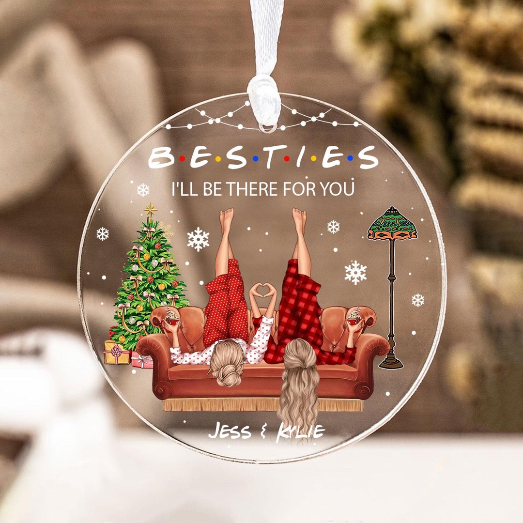 Personalized Besties Ornament, Best Friend Christmas Gift, Custom Best ...