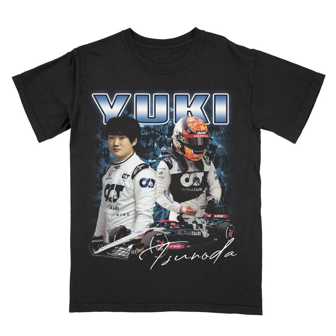 Yuki Tsunoda Vintage T-shirt, Yuki Tsunoda Shirt, Yuki Tsunoda F1 ...