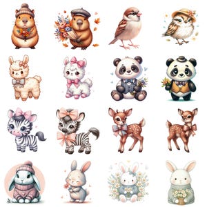 200 PNG SVG Cute Little Animal Clipart, Cute Animals, High Quality ...