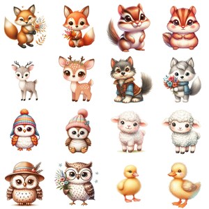 200 PNG SVG Cute Little Animal Clipart, Cute Animals, High Quality ...