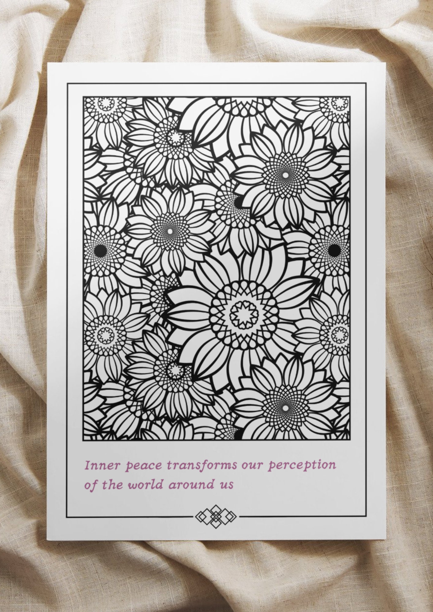 Adult Coloring Pages, Mandala Flower Coloring Pages, Instant Download ...