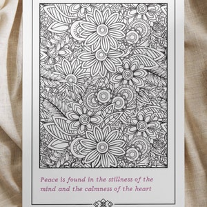 Adult Coloring Pages, Mandala Flower Coloring Pages, Instant Download ...