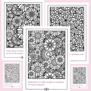 Adult Coloring Pages, Mandala Flower Coloring Pages, Instant Download ...