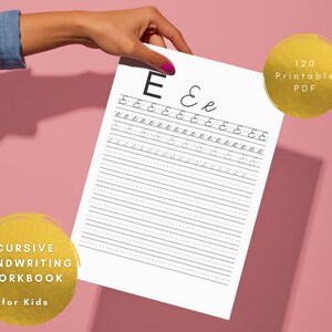 Cursive Handwriting Practice Workbook for Kids, Printable Cursive ...