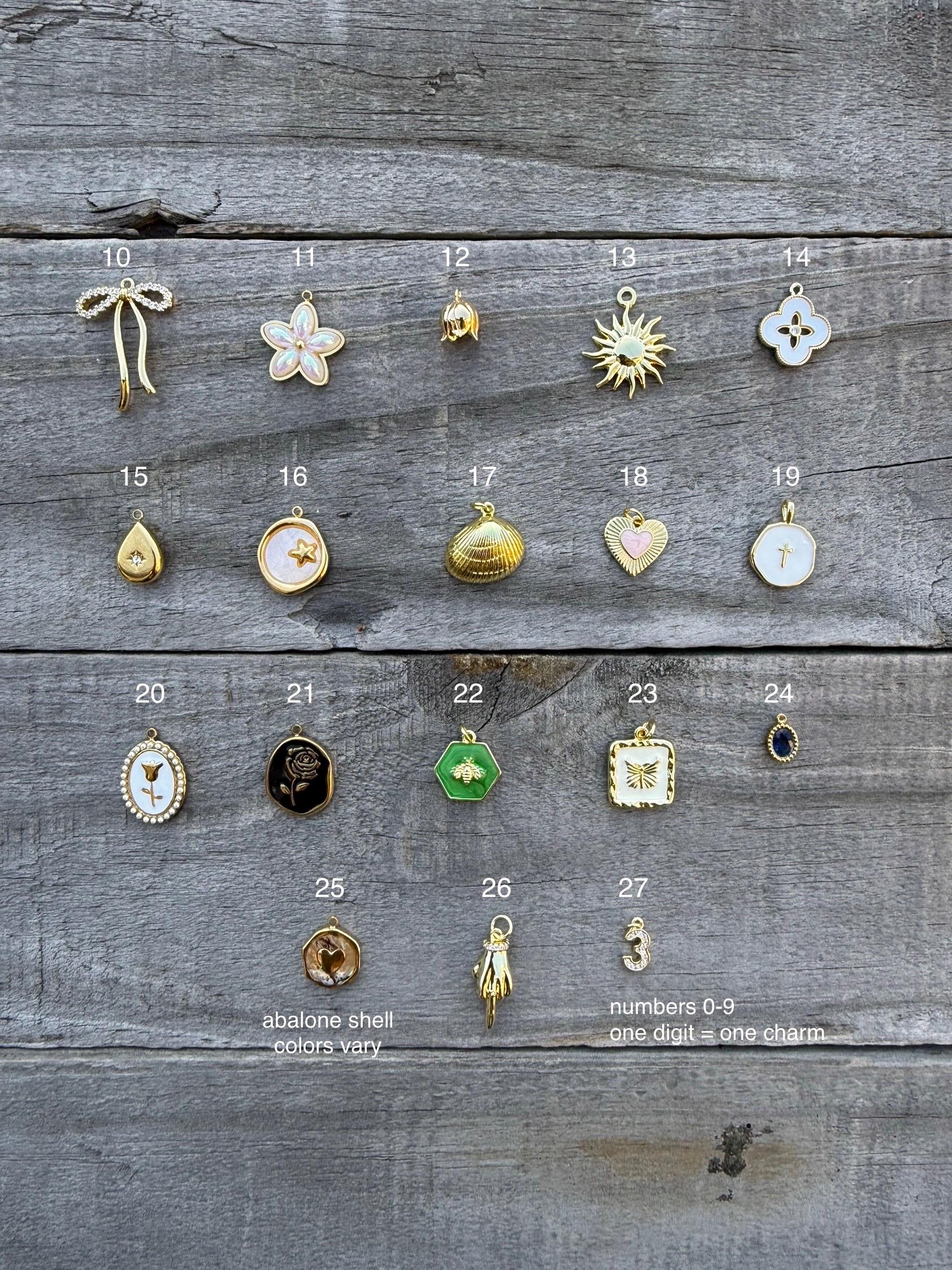 Custom Gold Colin Chain Charm Necklace - Etsy