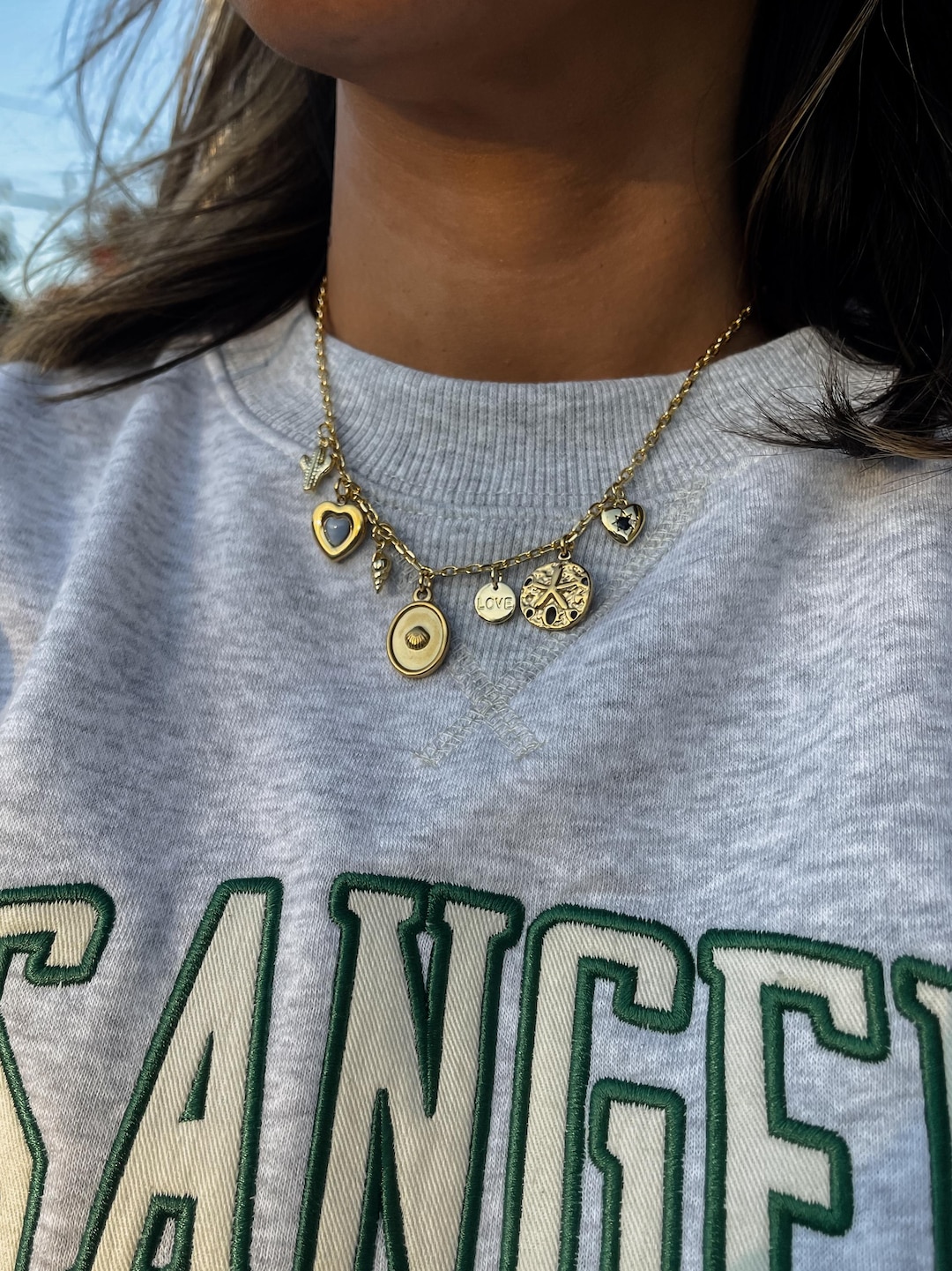 Custom Gold Colin Chain Charm Necklace - Etsy
