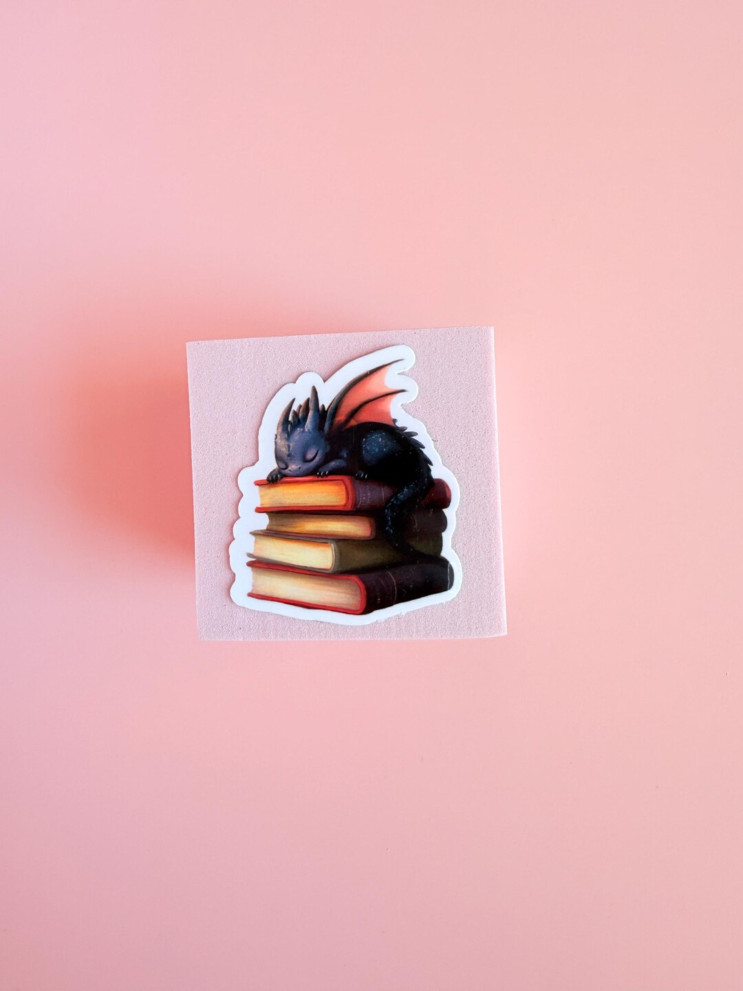 Fantasy Book Dragon Sticker – Vinyl Decal for Romantasy Fans & Book ...