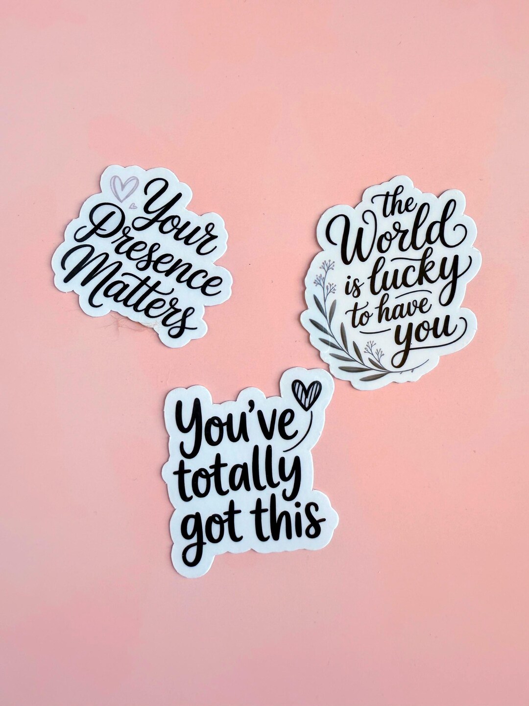 Motivational Sticker Set: Positive Affirmations, Matte Vinyl Decals - Etsy