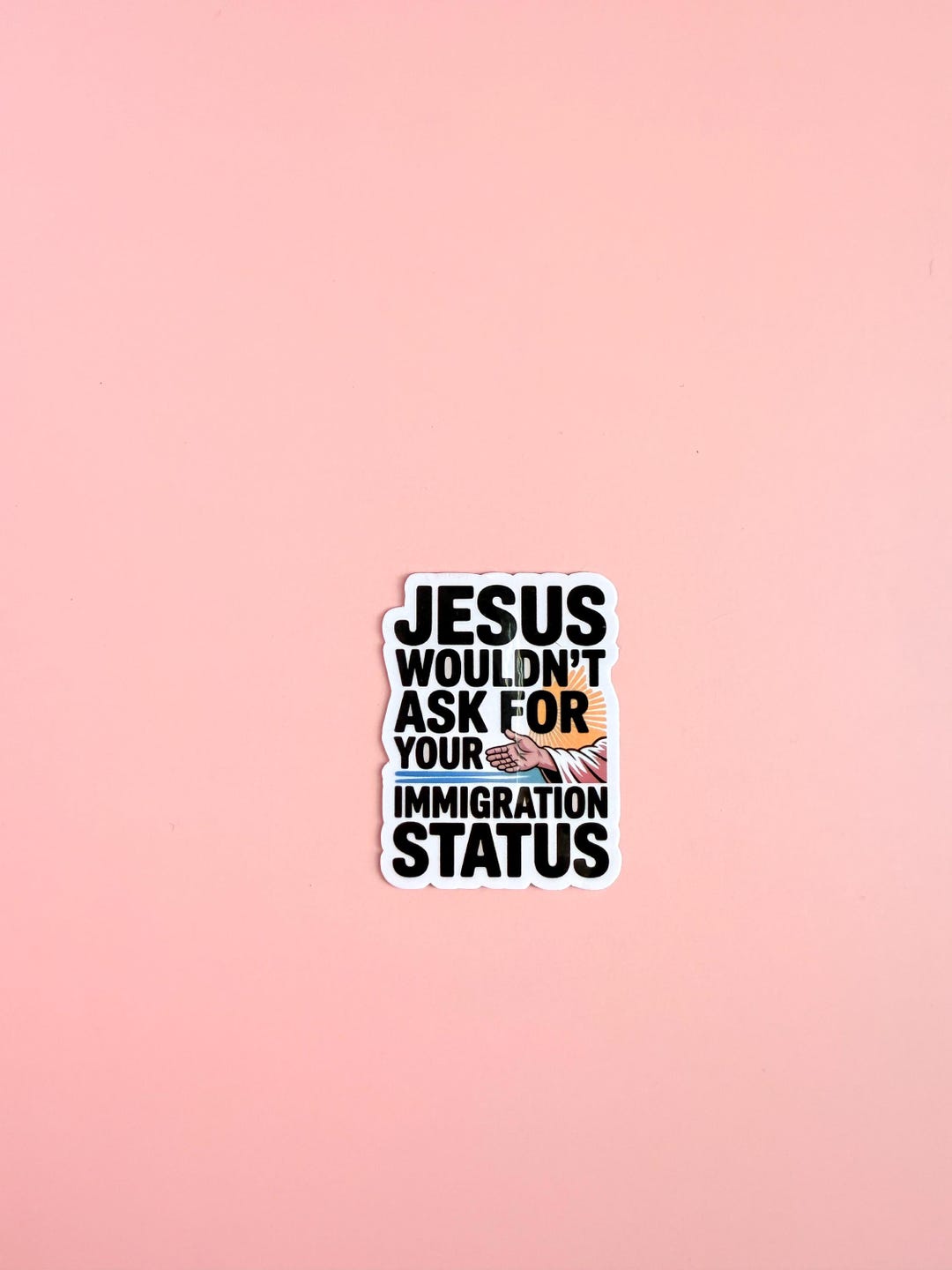Jesus Immigration Status Vinyl Sticker: Social Justice Decal - Etsy