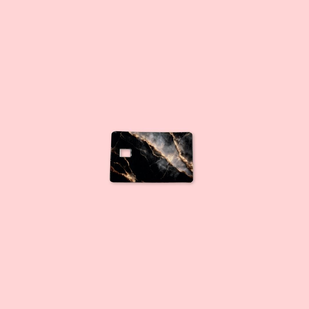Black & Gold Marble Debit Card Skin | Luxury Credit Card Sticker - Etsy