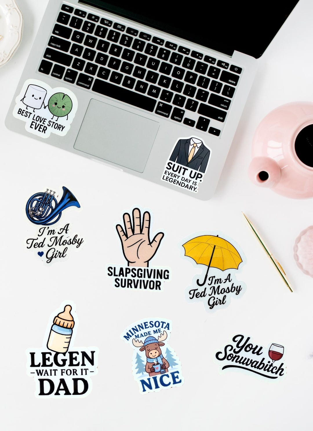 HIMYM Sticker Pack of 8 – Vinyl Decals Inspired by How I Met Your ...