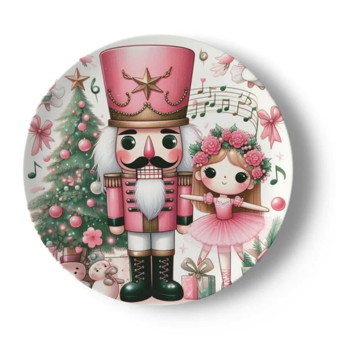 Christmas Nutcracker China Plates, Holiday Table Decor, Festive ...
