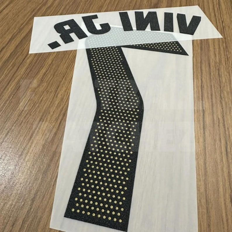 Vini Jr 7 Real Madrid Away/third Name & Number Set La Liga Font and ...