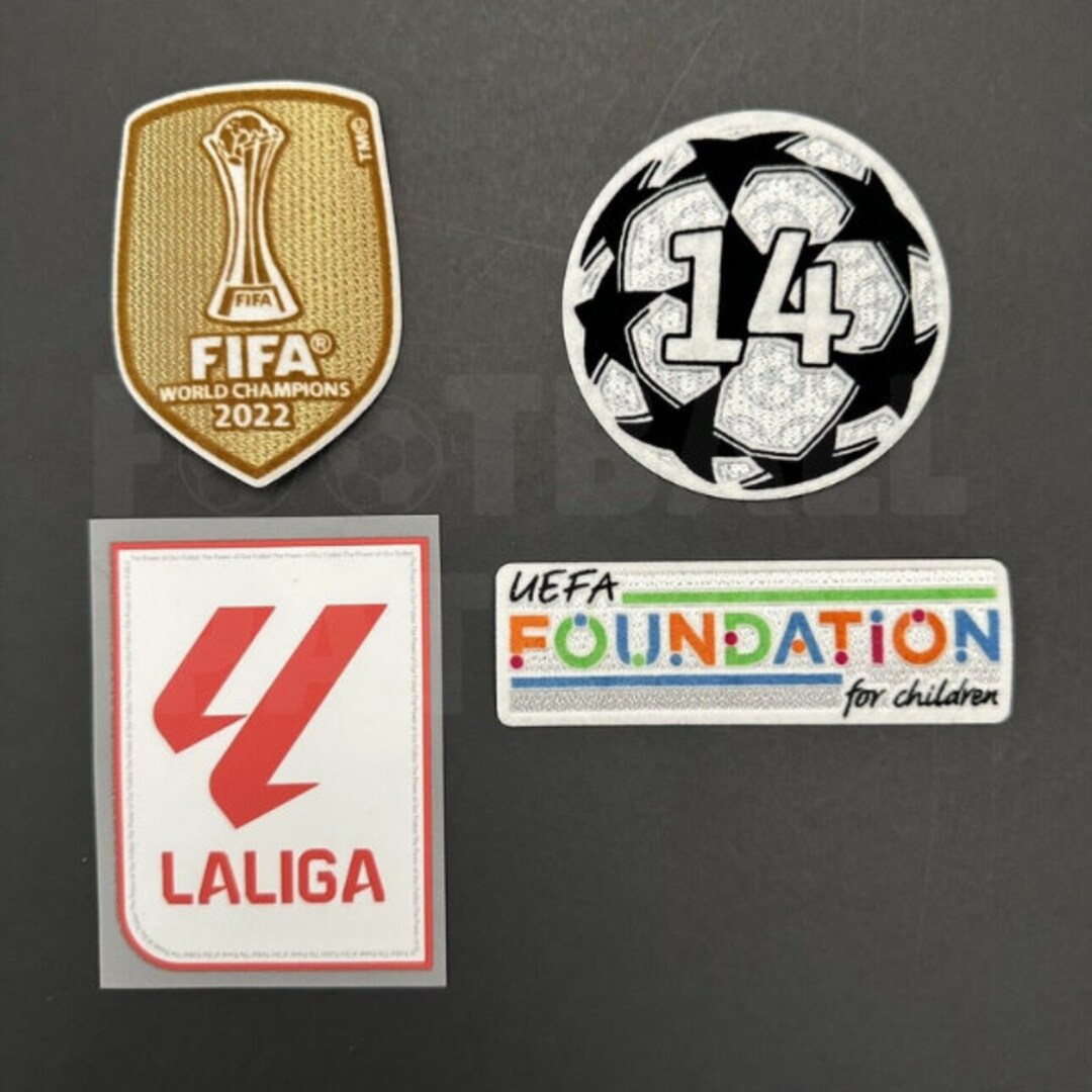 Real Madrid La Liga & Champions League Patches Iron on Patches Set - Etsy