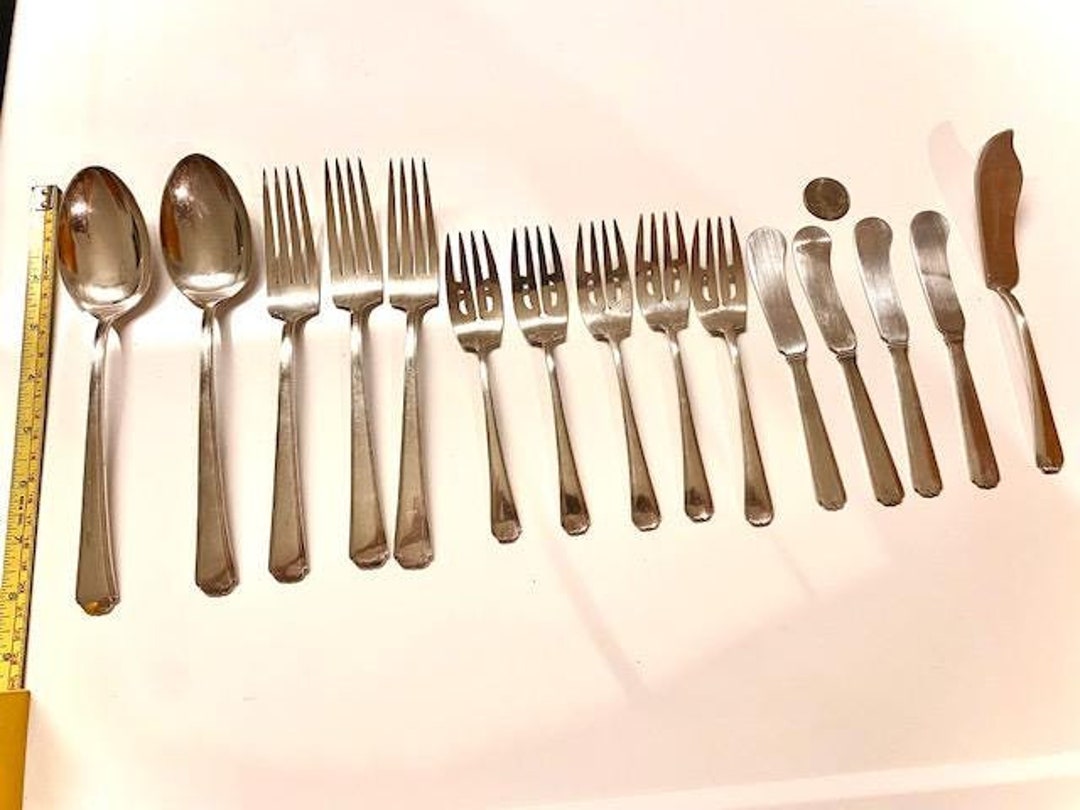 Weidlich Solid Sterling Silver BRIDAL Pattern 1931 Flatware 15 Pieces ...